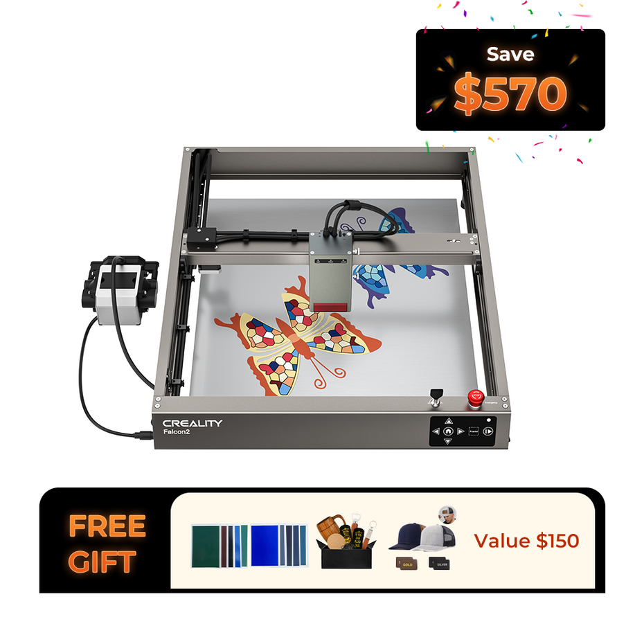 Falcon2 Pro 60W Enclosed Laser Cutter - Creality Falcon CA